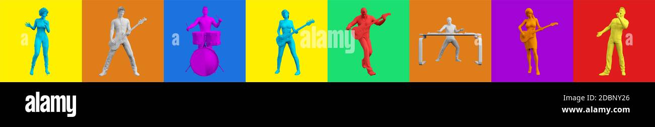 Music Training Classes for Musical Instruments and Singing Stock Photo ...