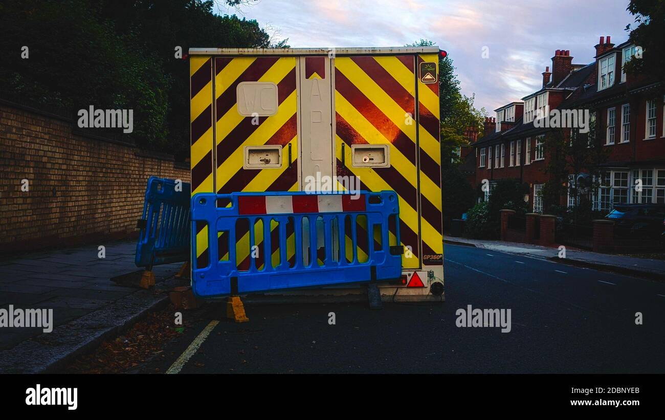 Road sign on building hi-res stock photography and images - Alamy