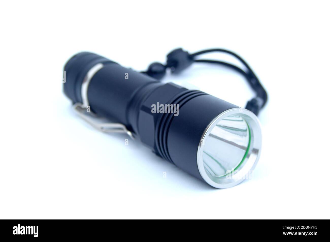 Flashlight isolated on white background with shadow. Search concept ...