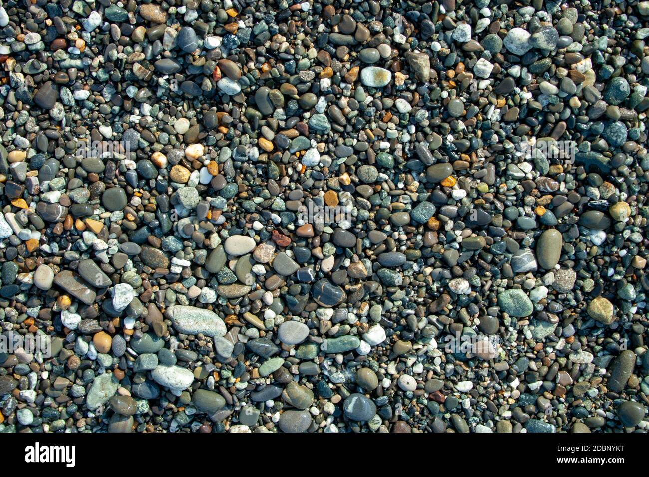Multi colored stones on beach. Stones background for design Stock Photo ...