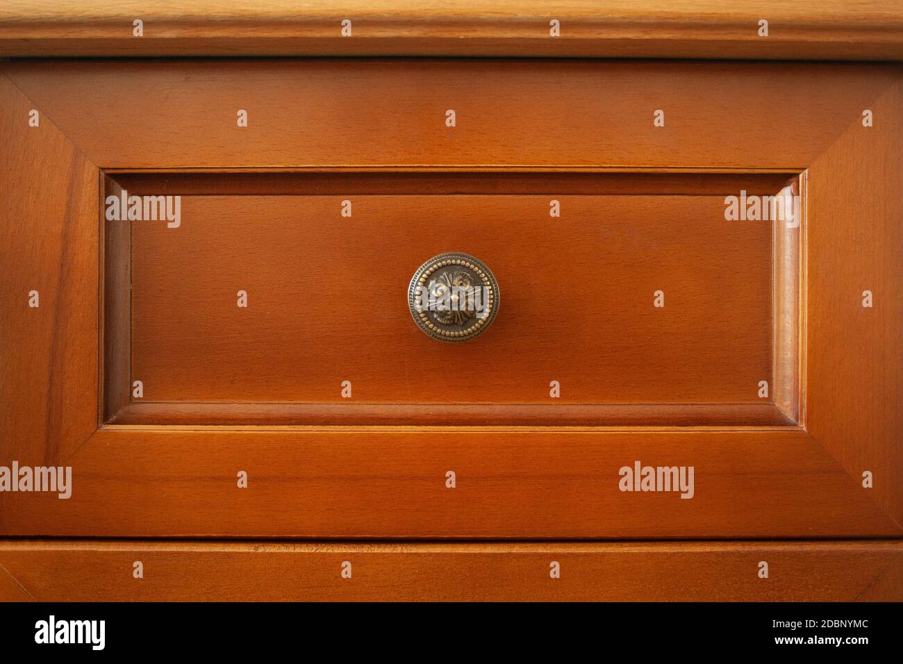 Part of old aged closed drawer. Dusty old box Stock Photo - Alamy
