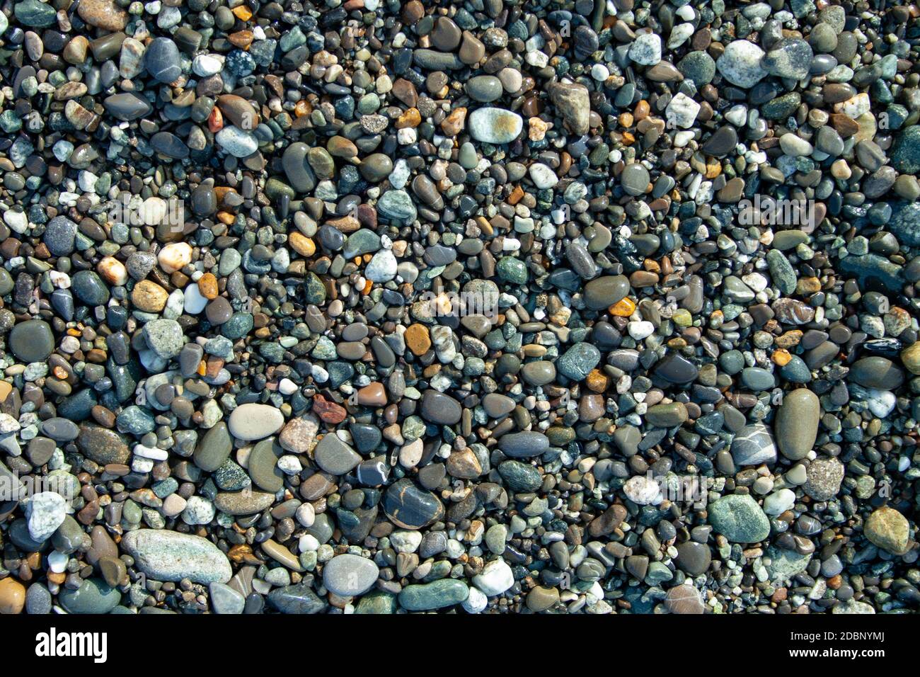 Multi colored stones on beach. Stones background for design Stock Photo ...