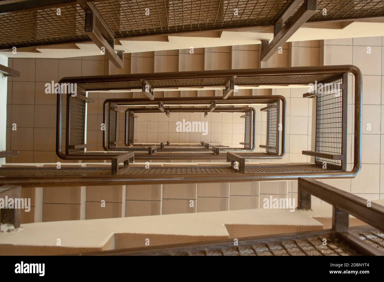 Luxury staircase from above hi-res stock photography and images - Alamy