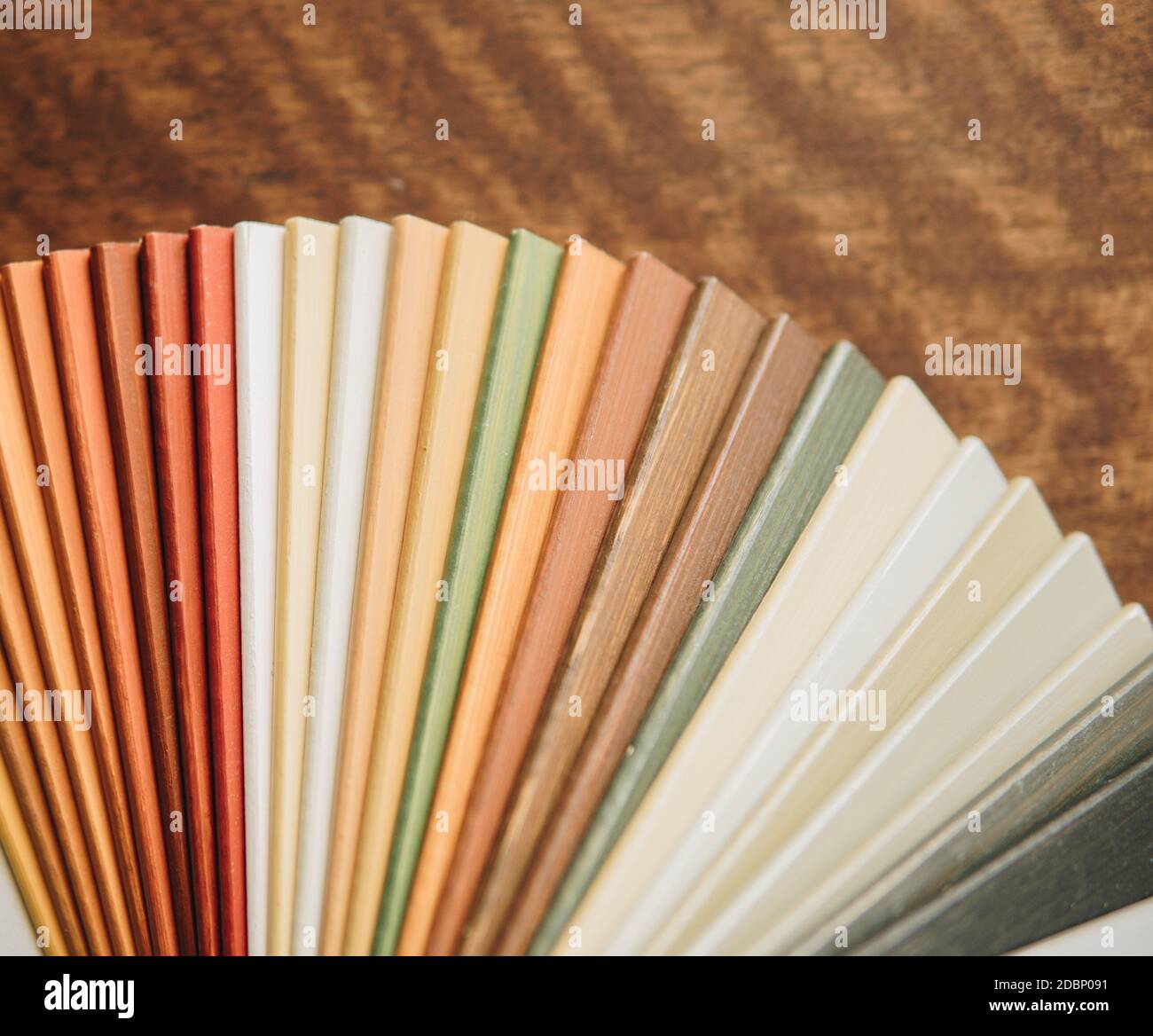 detail of color picker of special paint for painting wood Stock Photo ...