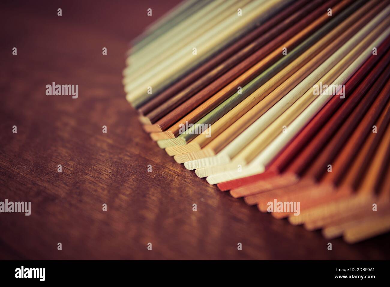 detail of color picker of special paint for painting wood Stock Photo ...