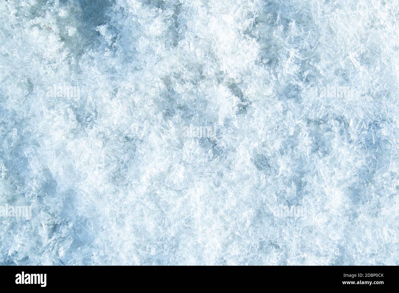 Ice close-up texture top view. Ice and snow background at sunny day ...