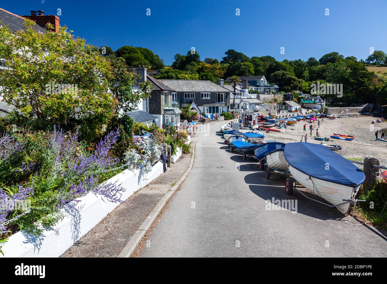 Riverside at Helford Passage a small village located near the mouth of ...