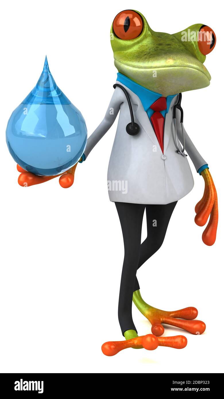 Frog doctor - 3D Illustration Stock Photo - Alamy