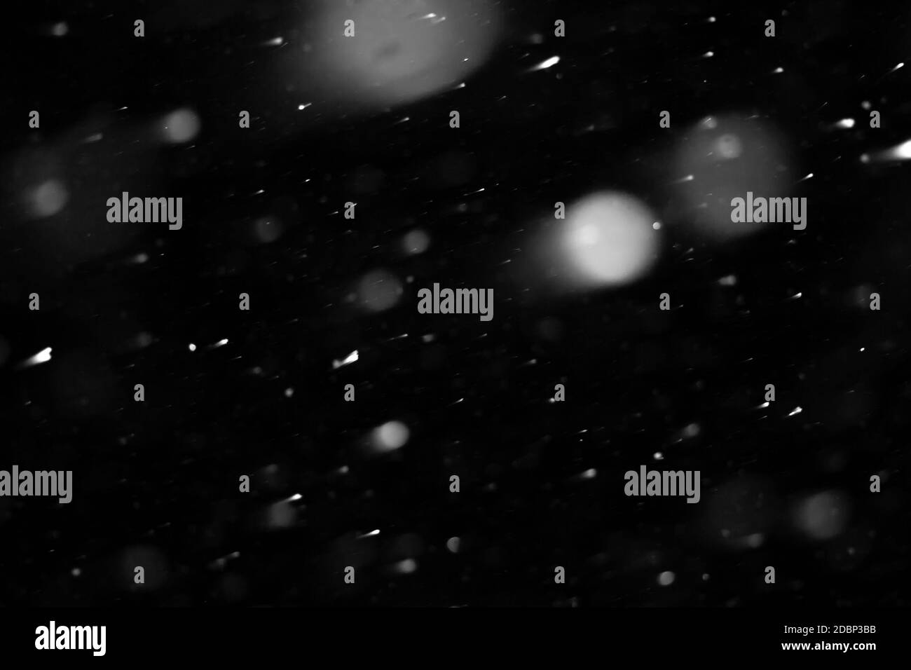 Isolated on black snow fall texture. Snow blizzard. Snowflakes isolated ...