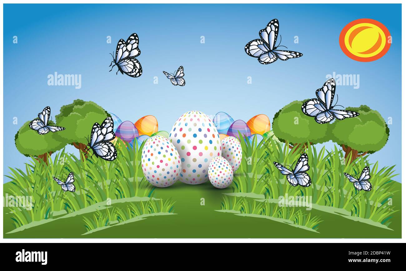 Eggs in garden on Cut Out Stock Images & Pictures - Alamy