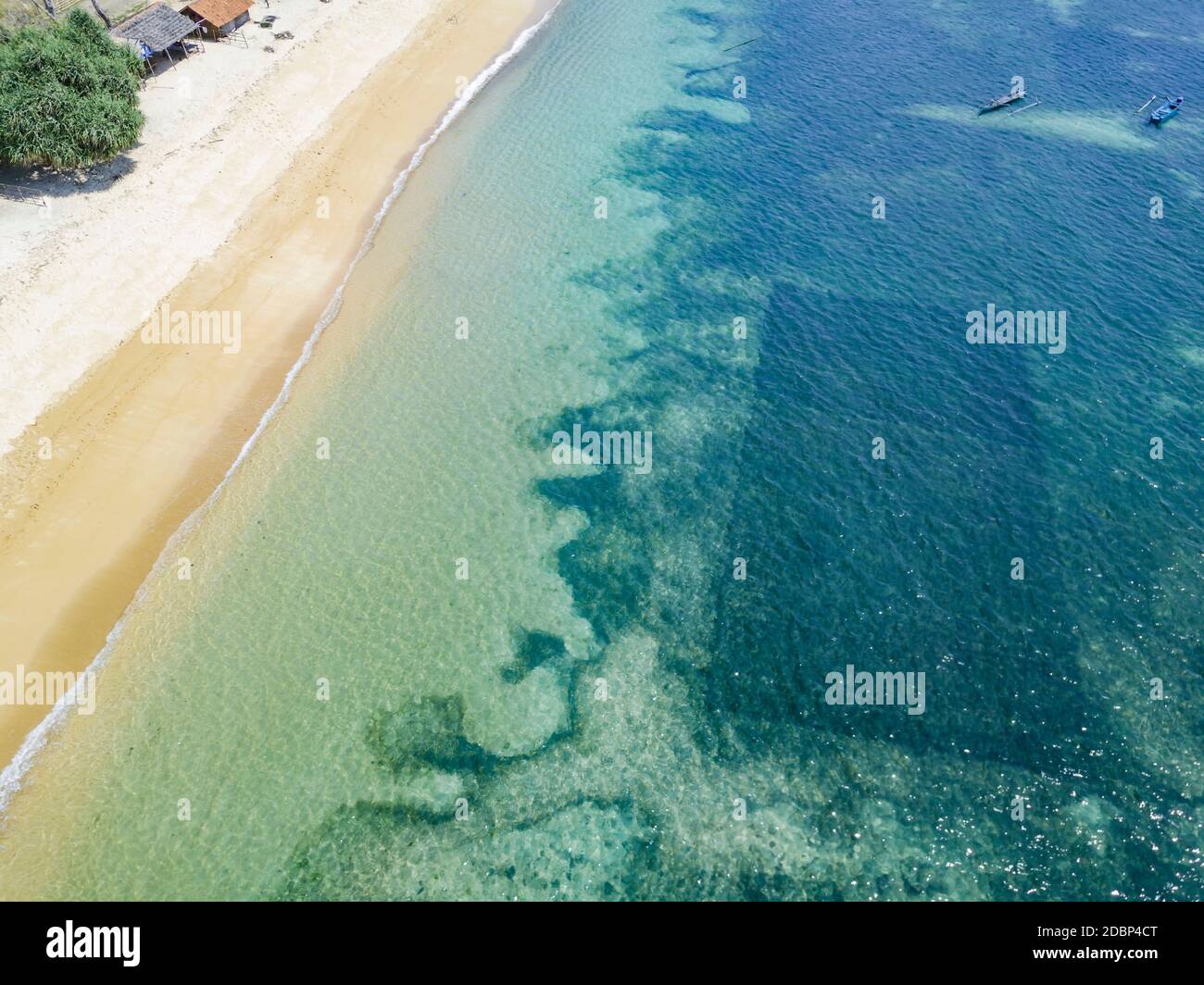 Aerial view of beach, SumbawaÃ‚Â island, Indonesia Stock Photo - Alamy
