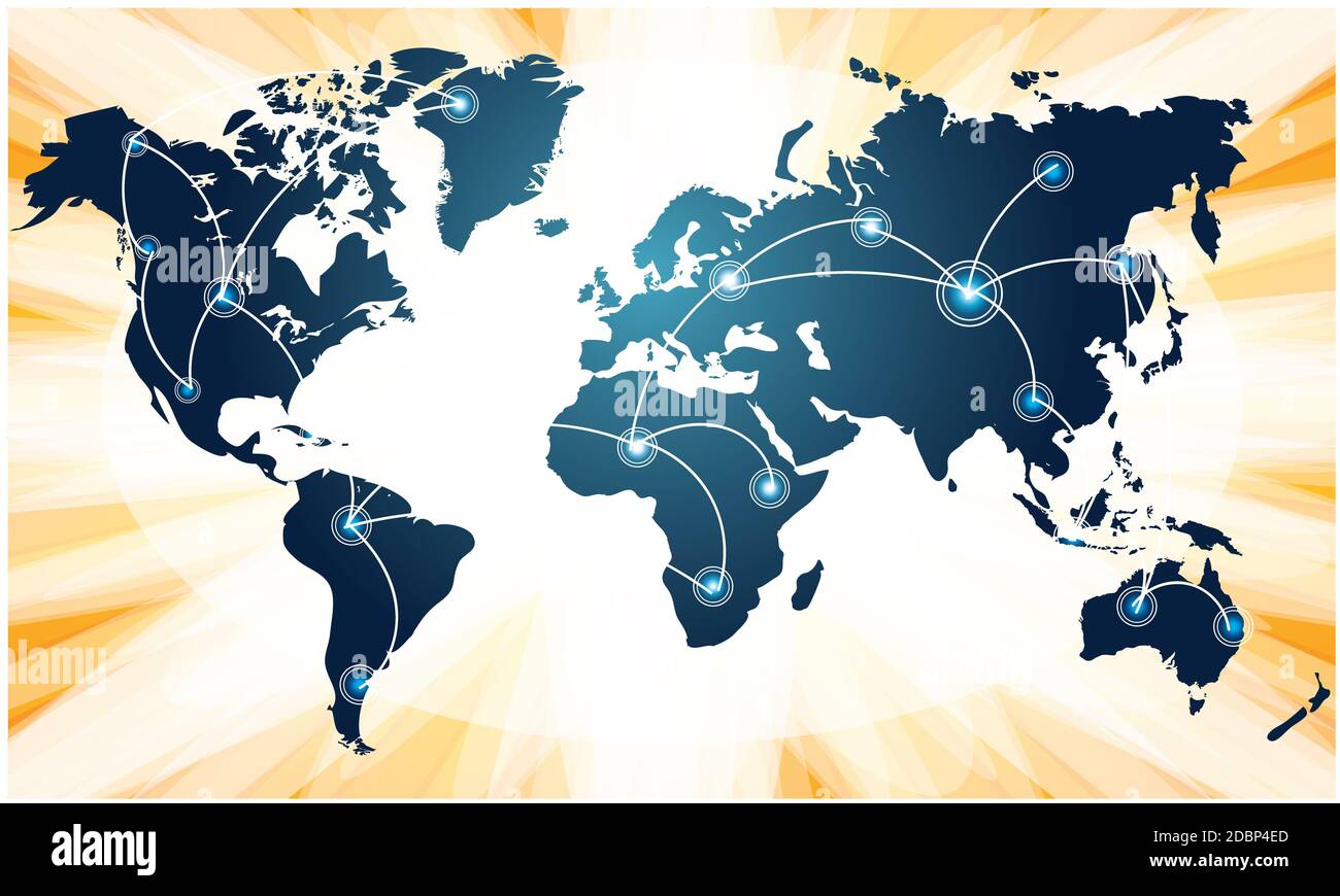 Whole earth map Cut Out Stock Images & Pictures - Alamy