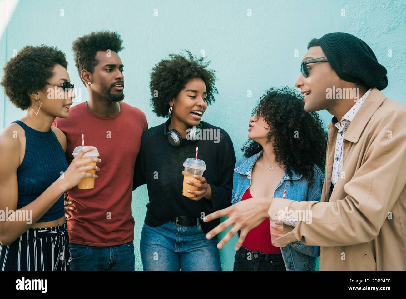 Multi-ethnic group of friends having fun together Stock Photo - Alamy