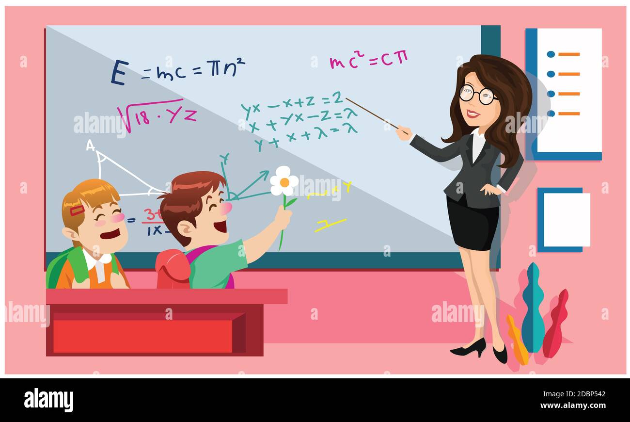 teacher is in the class room with students Stock Photo - Alamy