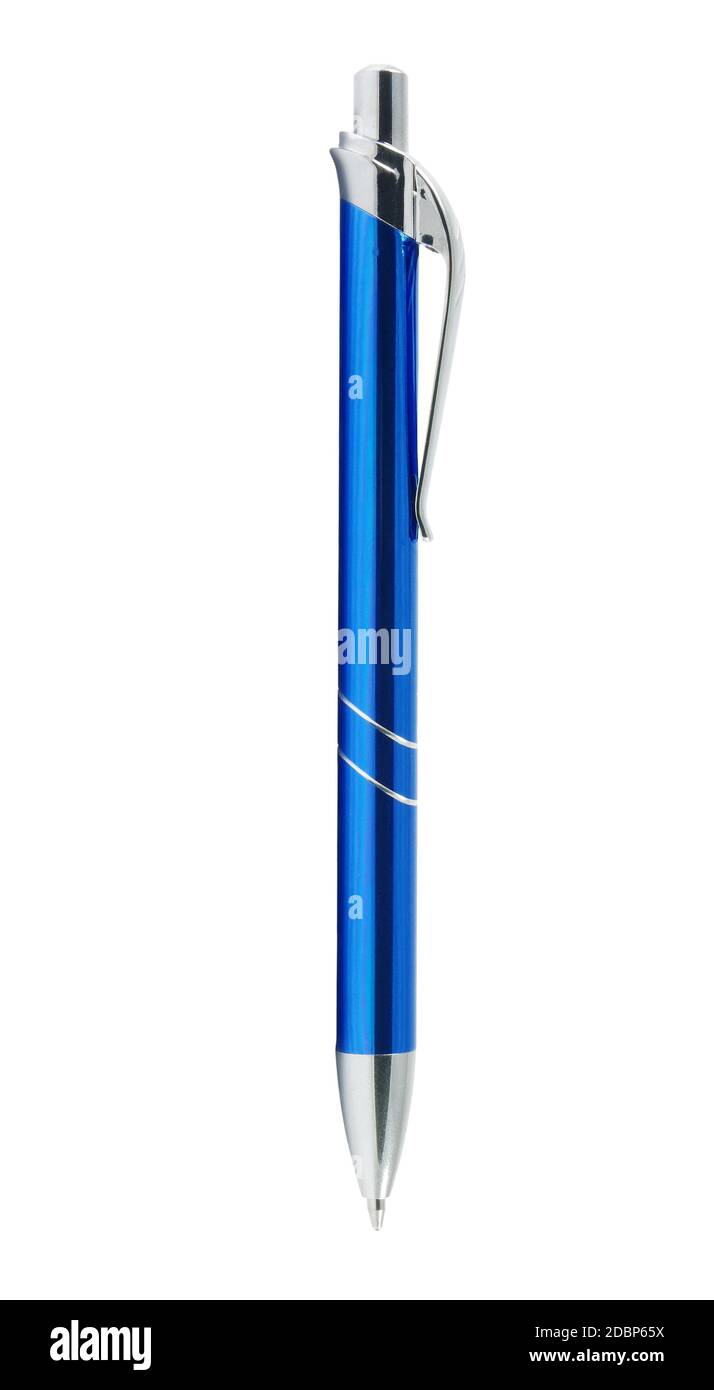 blue pen on the white Stock Photo - Alamy