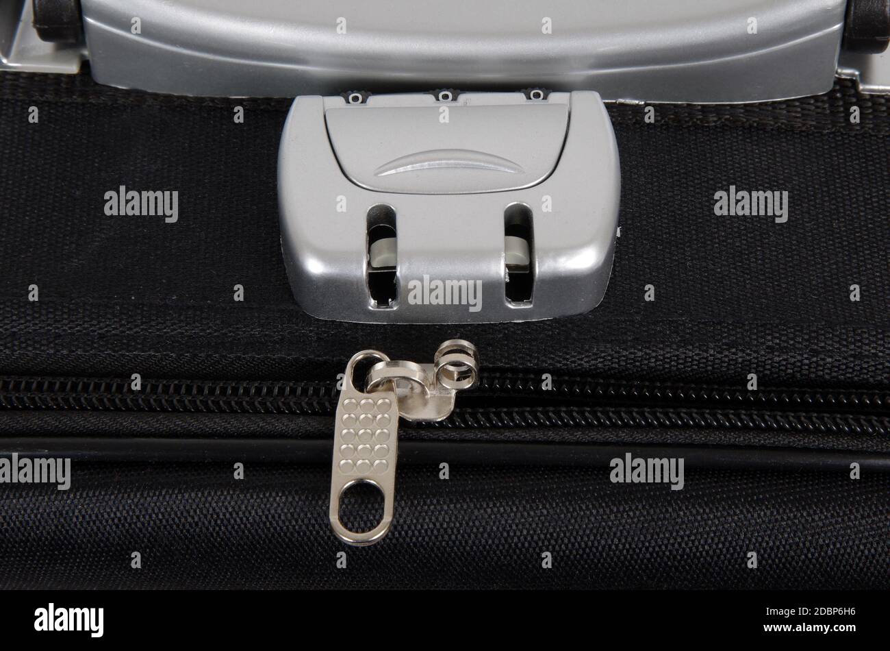 travel suitcase closeup with lock Stock Photo - Alamy