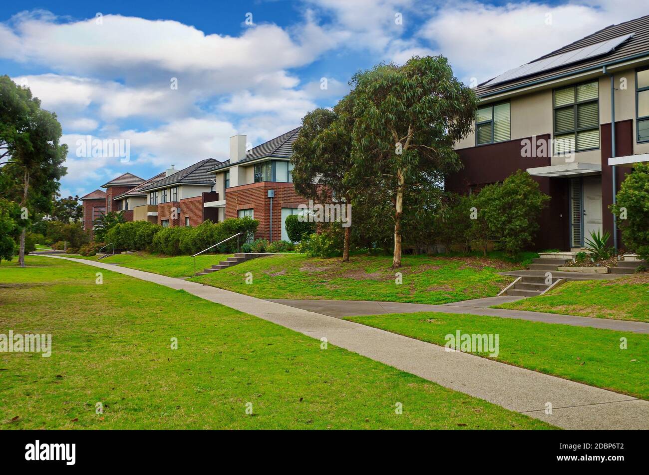 Typical Australian residential houses Stock Photo - Alamy