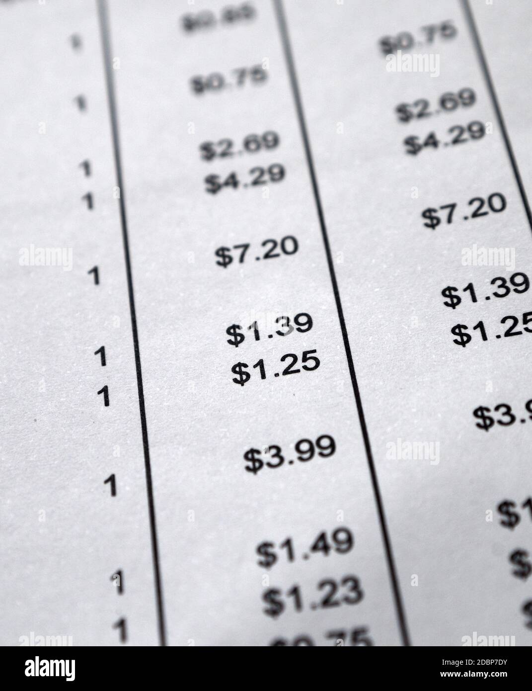 Supermarket invoice hi-res stock photography and images - Alamy