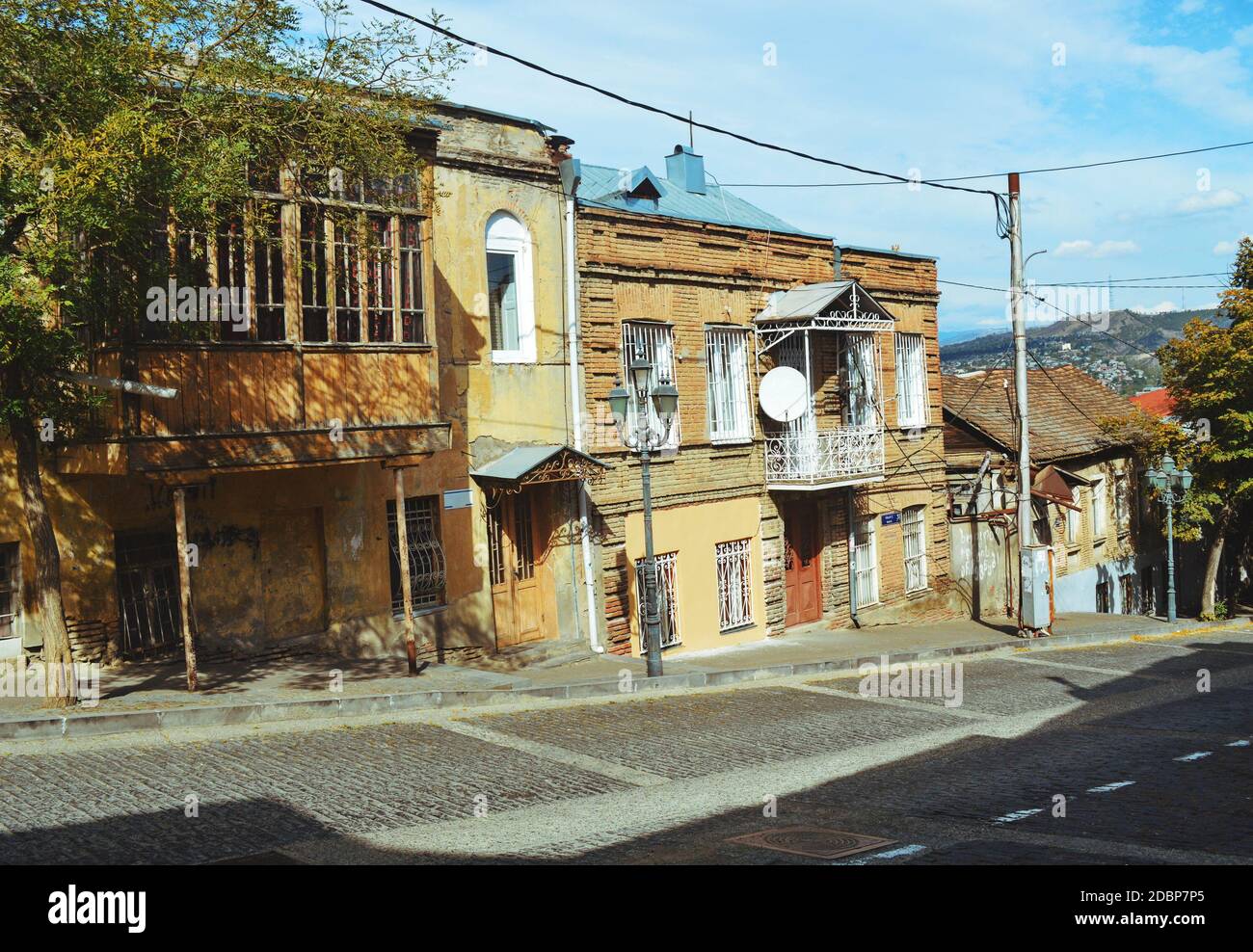 Old and retro streets of old Tbilisi.Georgia Stock Photo - Alamy