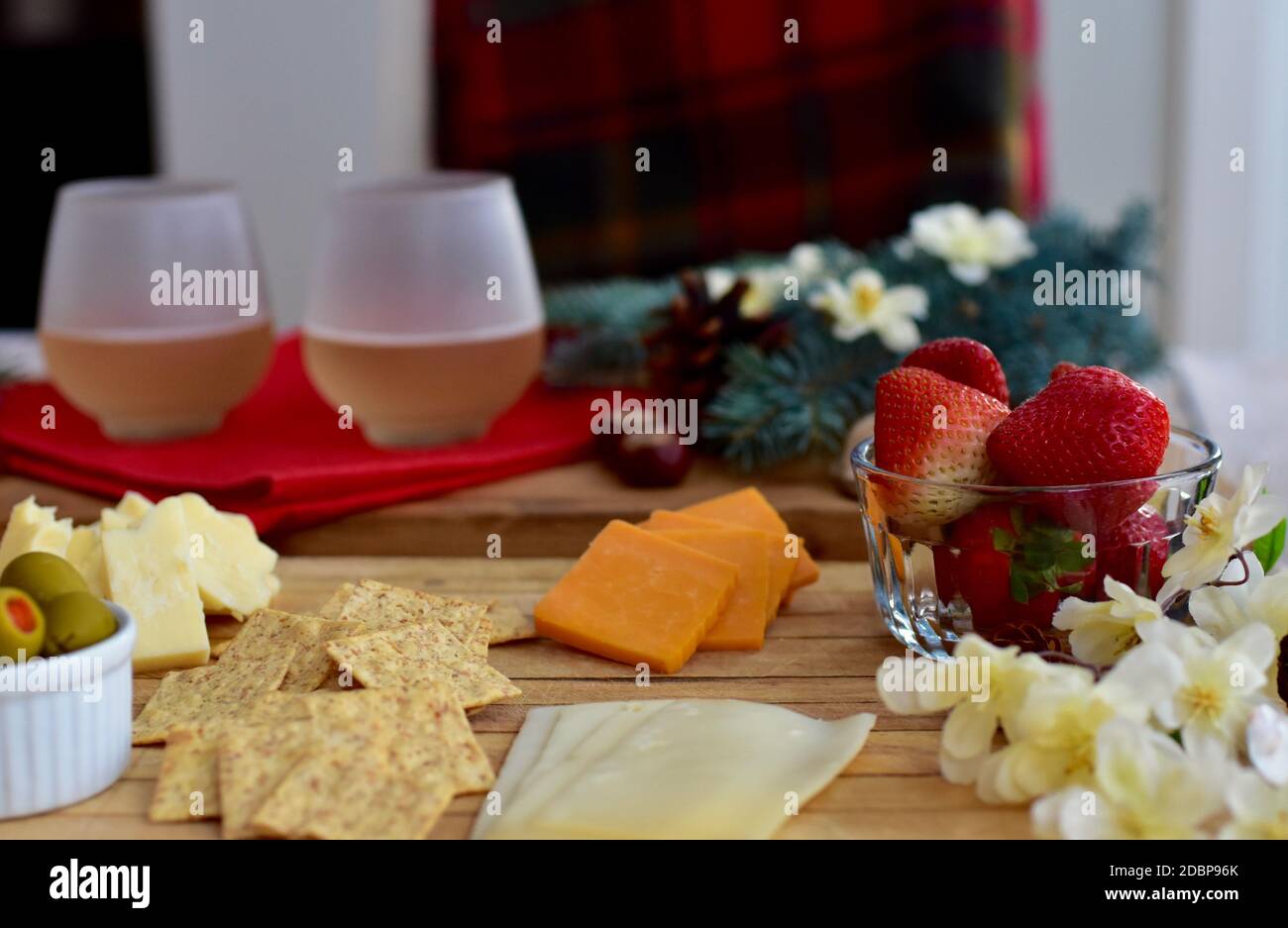 Festive Christmas Holiday Seasonal Charcuterie Platter To Share And