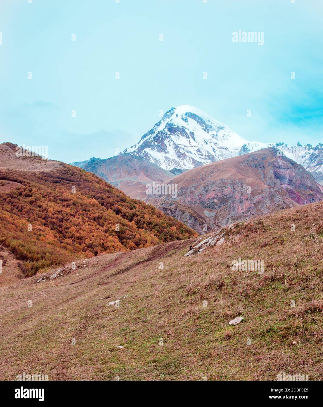 Mountains landscape in Georgia Stock Photo - Alamy