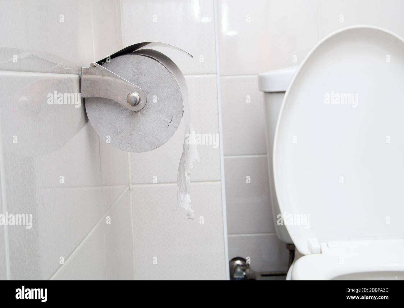 paper in restroom closeup with toilet Stock Photo - Alamy