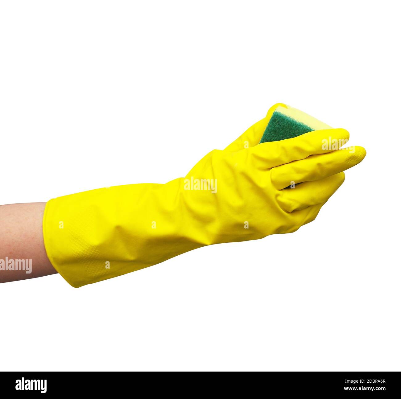 cleaning hand with gloves closeup Stock Photo - Alamy