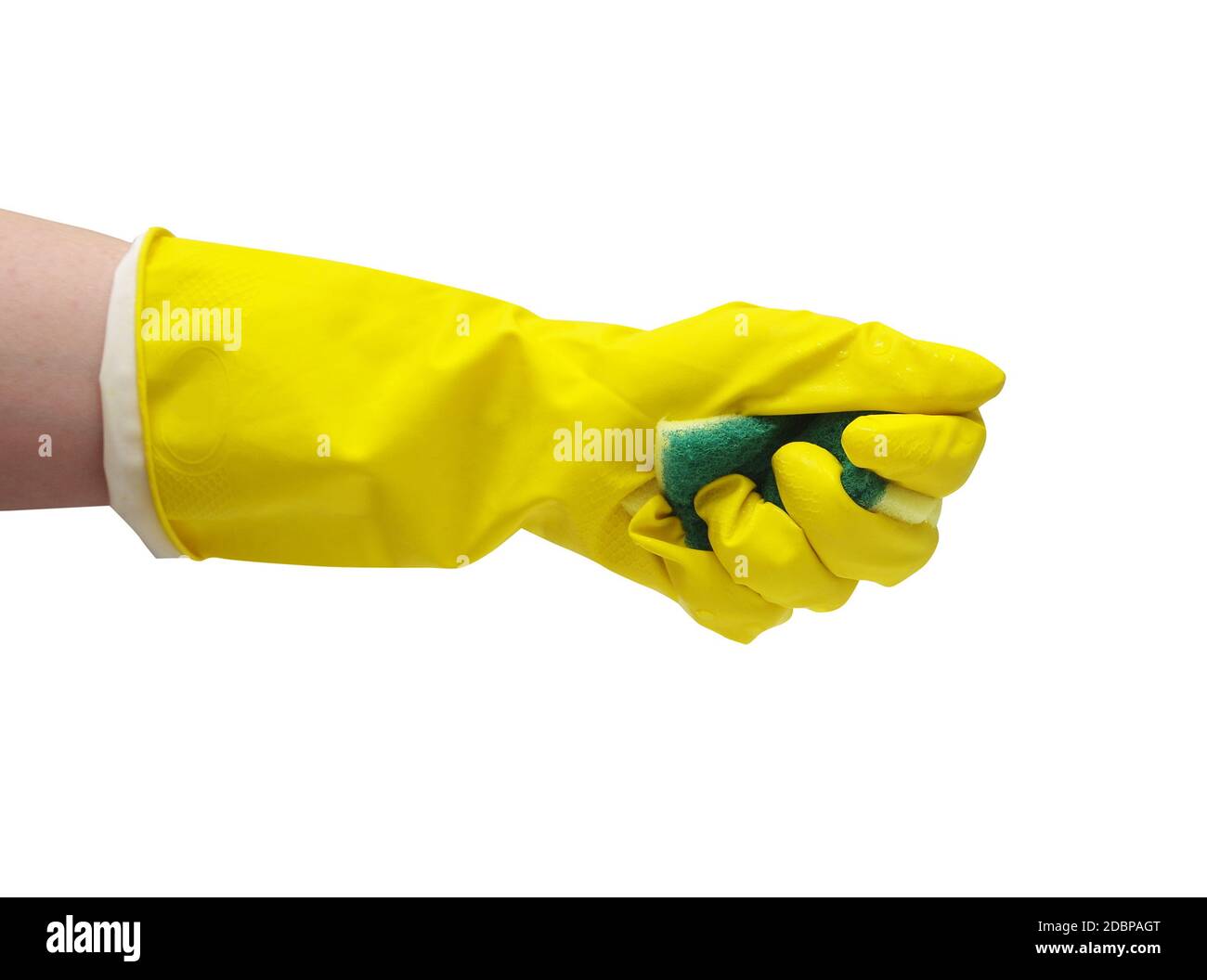 cleaning hand with gloves closeup Stock Photo - Alamy
