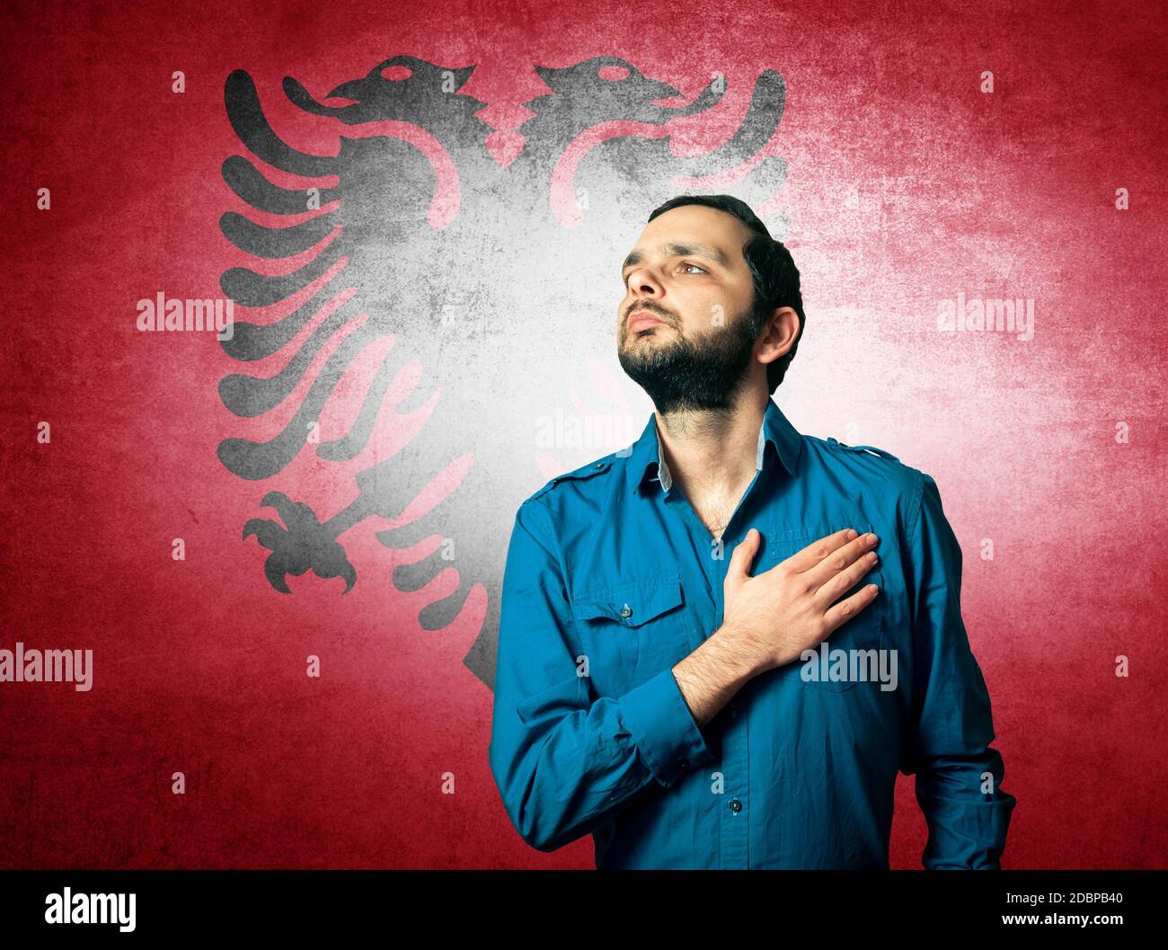 patriot man standing closeup portrait Stock Photo - Alamy