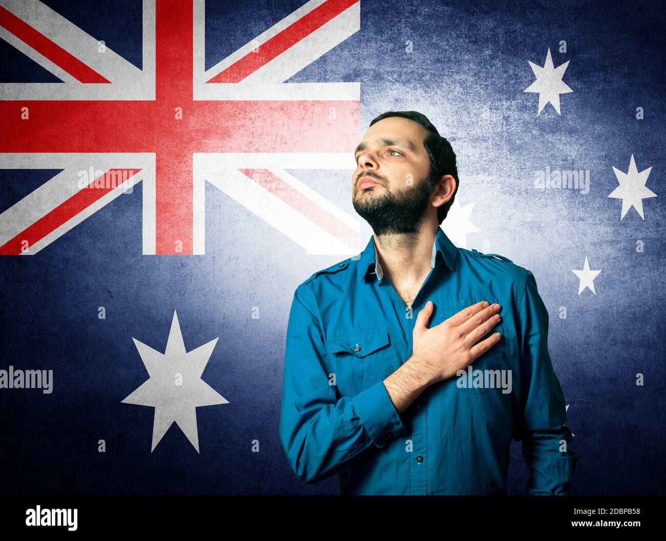patriot man standing closeup portrait Stock Photo - Alamy