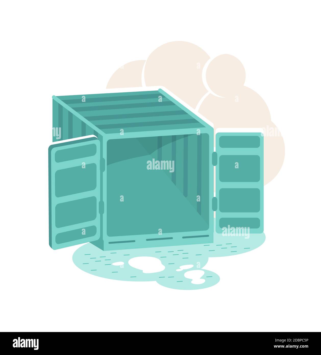 Container trailer open empty container hi-res stock photography and ...