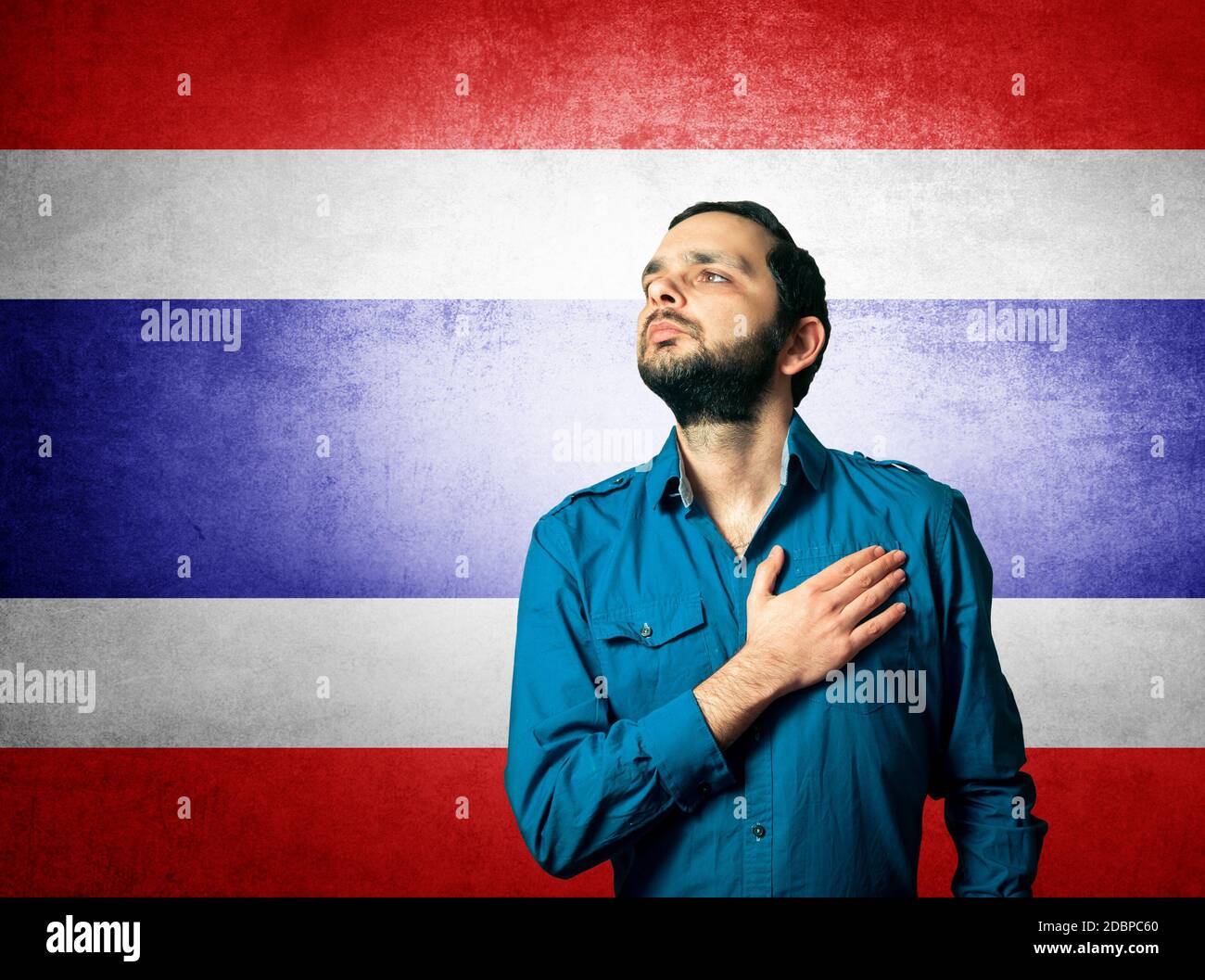 patriot man standing closeup portrait Stock Photo - Alamy