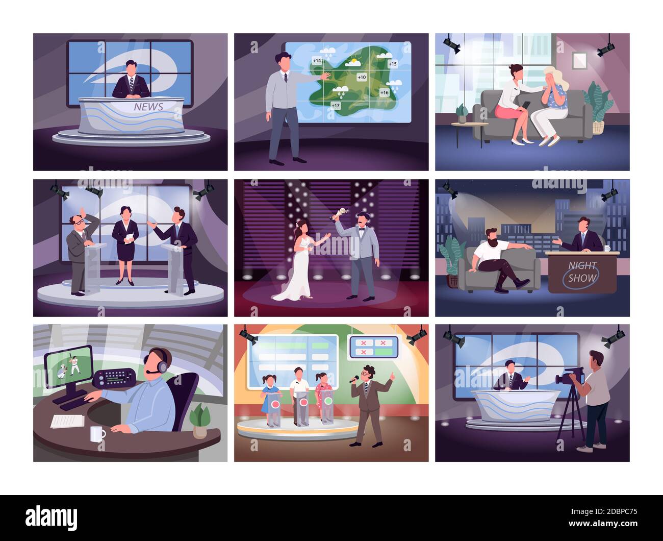 Newscasters Cut Out Stock Images & Pictures - Alamy