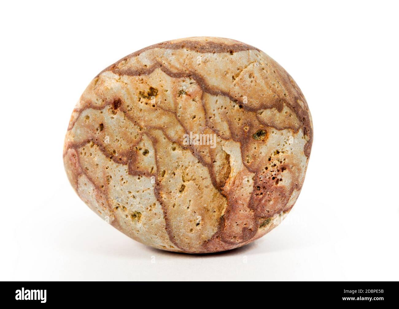 Stone from the sea on white Stock Photo - Alamy