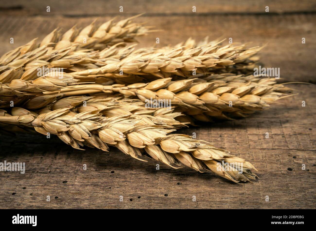 Wheat closeup on the table Stock Photo - Alamy