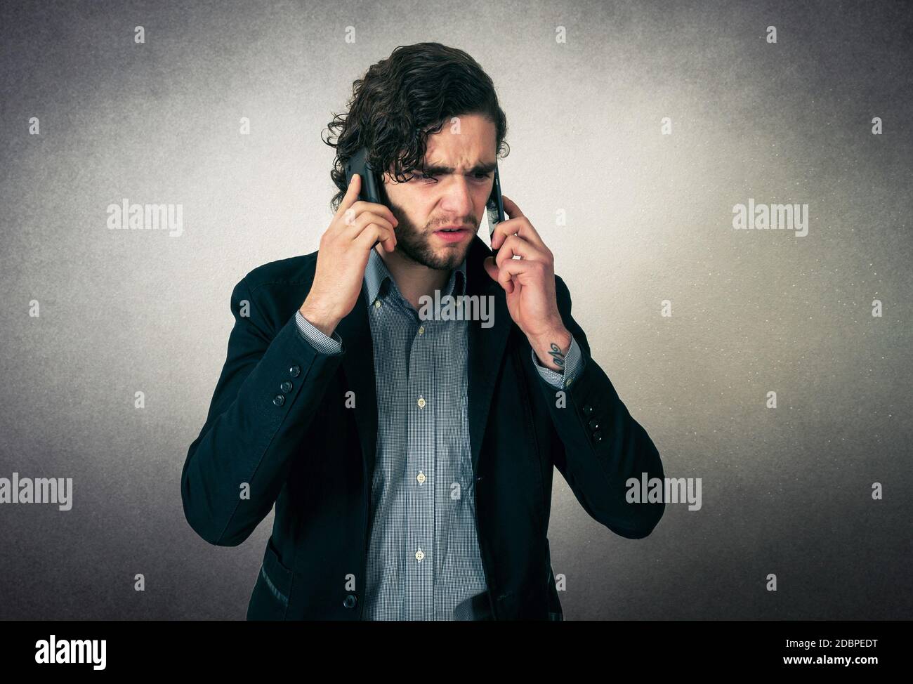 Angry furious businessman yelling two hi-res stock photography and ...