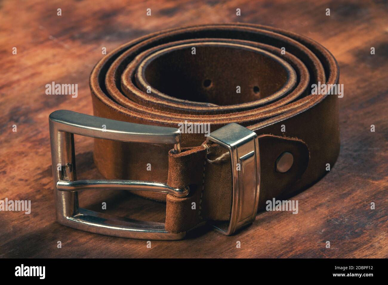 Leather belt closeup Stock Photo - Alamy