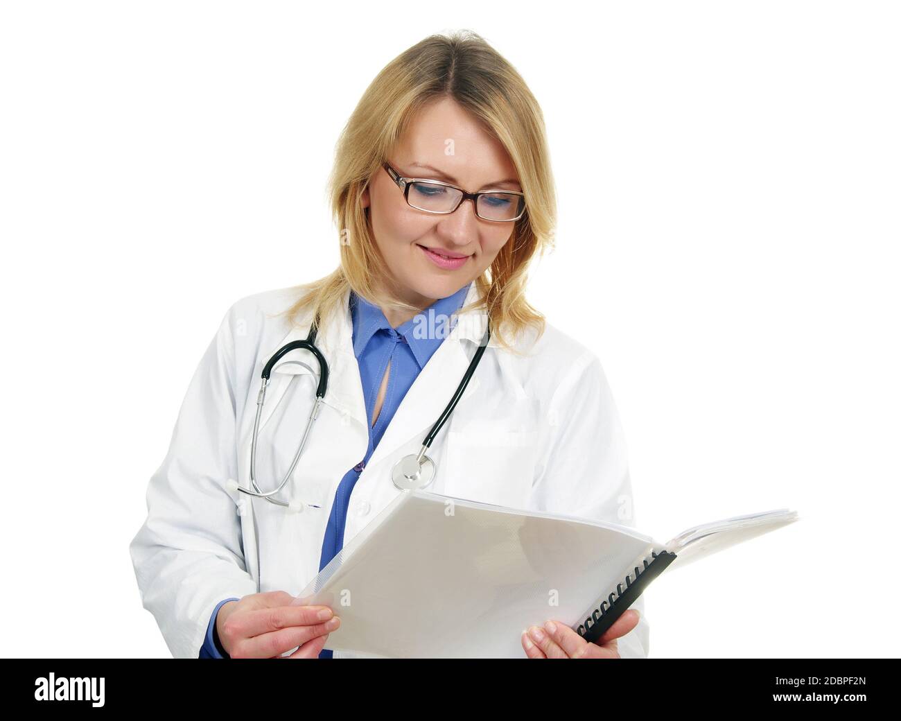 Female blond doctor Stock Photo - Alamy