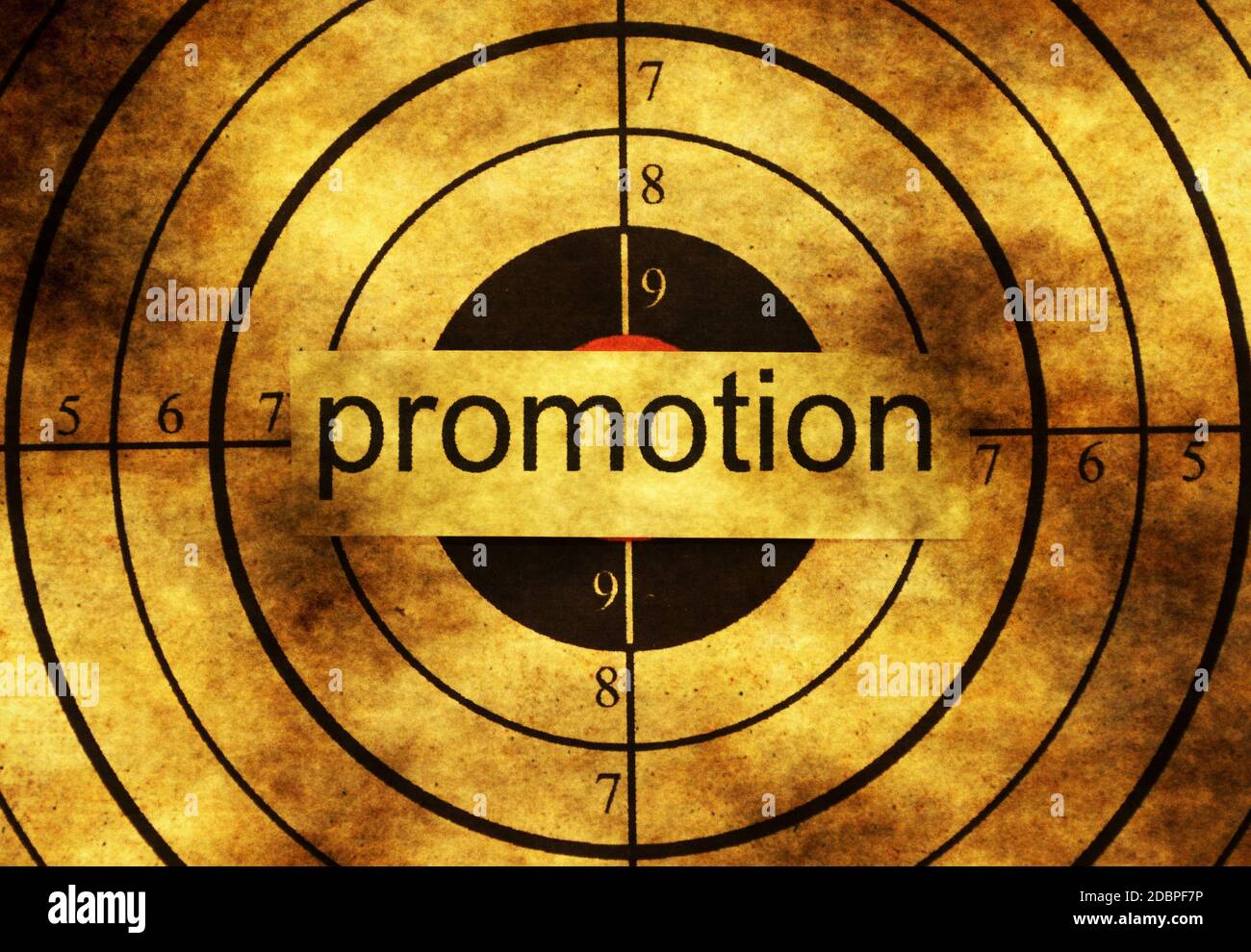 Promotion grunge target Stock Photo - Alamy