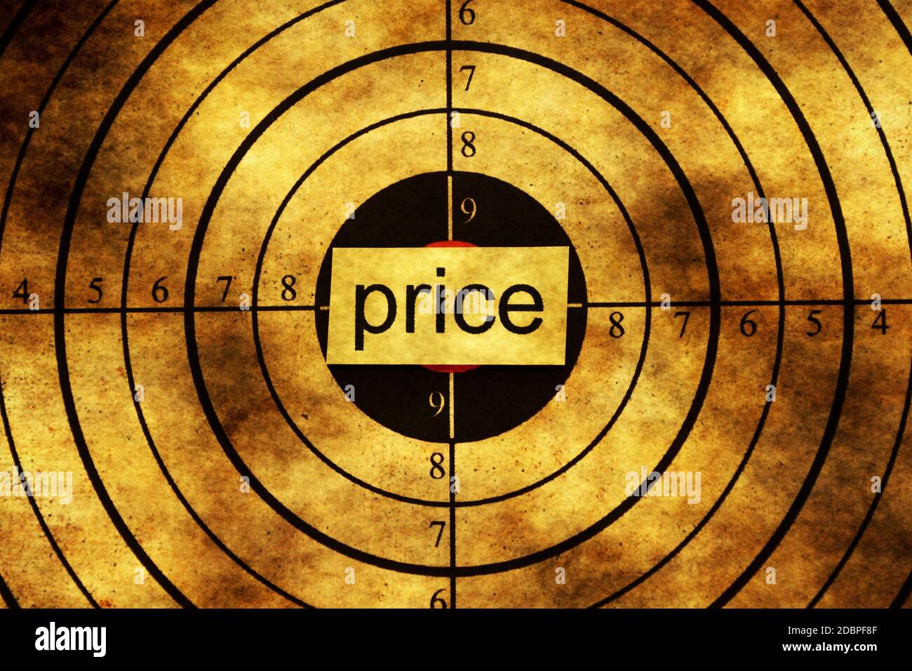 Price grunge target Stock Photo - Alamy