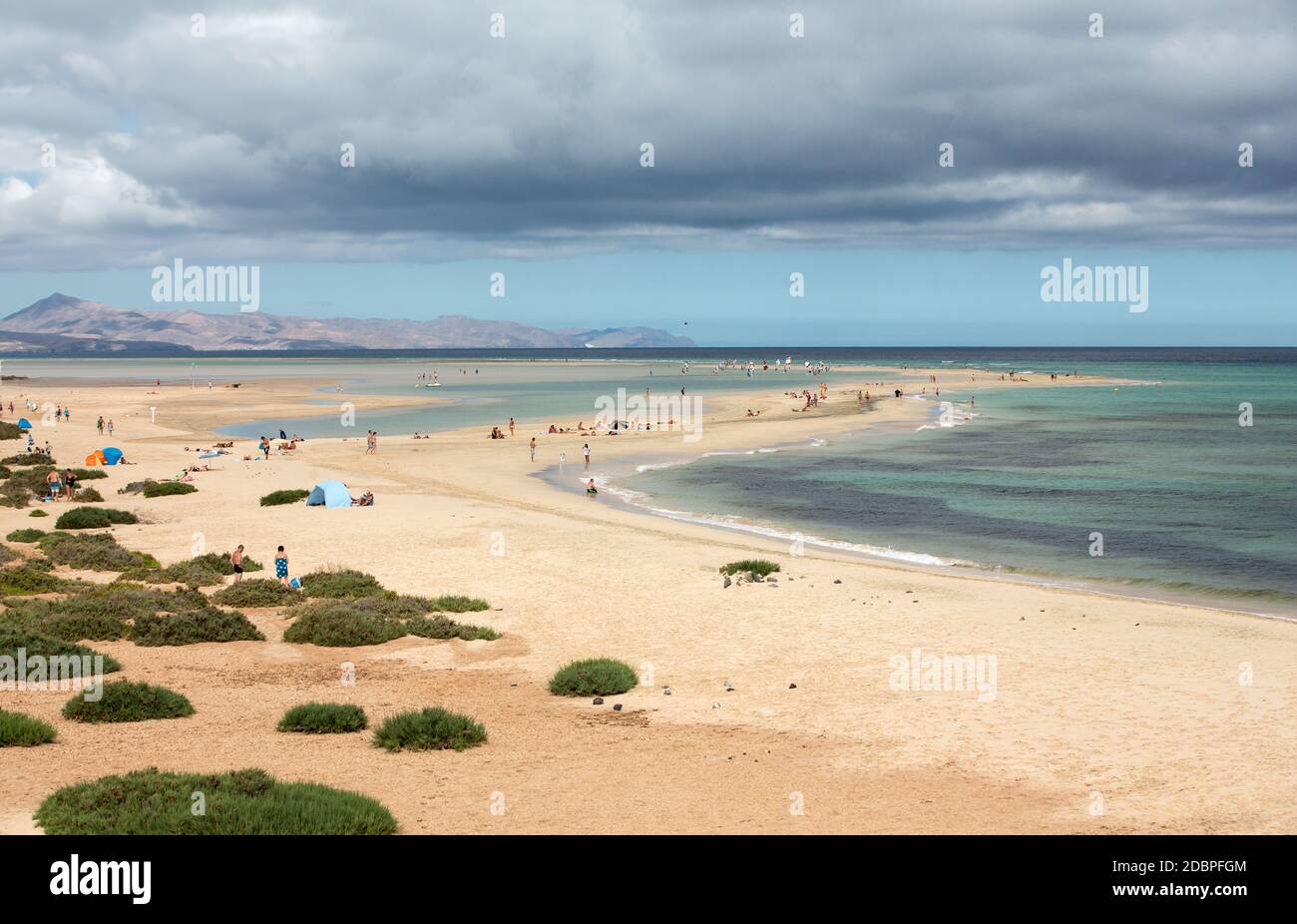 The famous lagoon in Risco El Paso at Playas de Sotavento ...