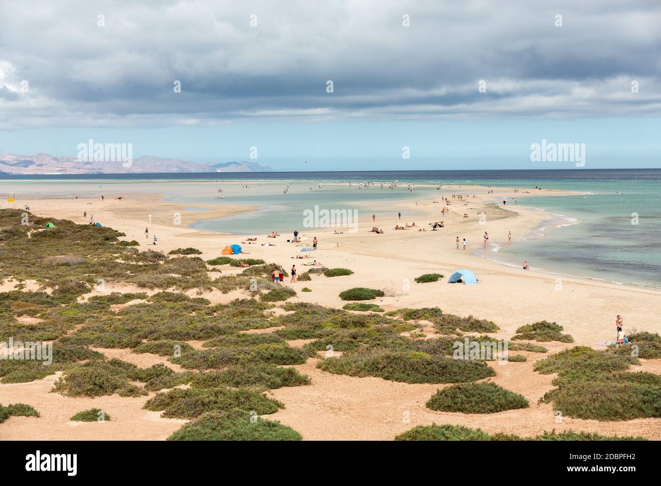 The famous lagoon in Risco El Paso at Playas de Sotavento ...