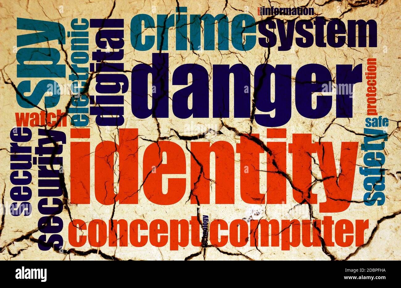 Web crime word cloud grunge concept Stock Photo - Alamy