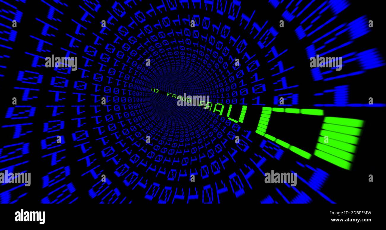 Fraud in matrix tunnel Stock Photo - Alamy