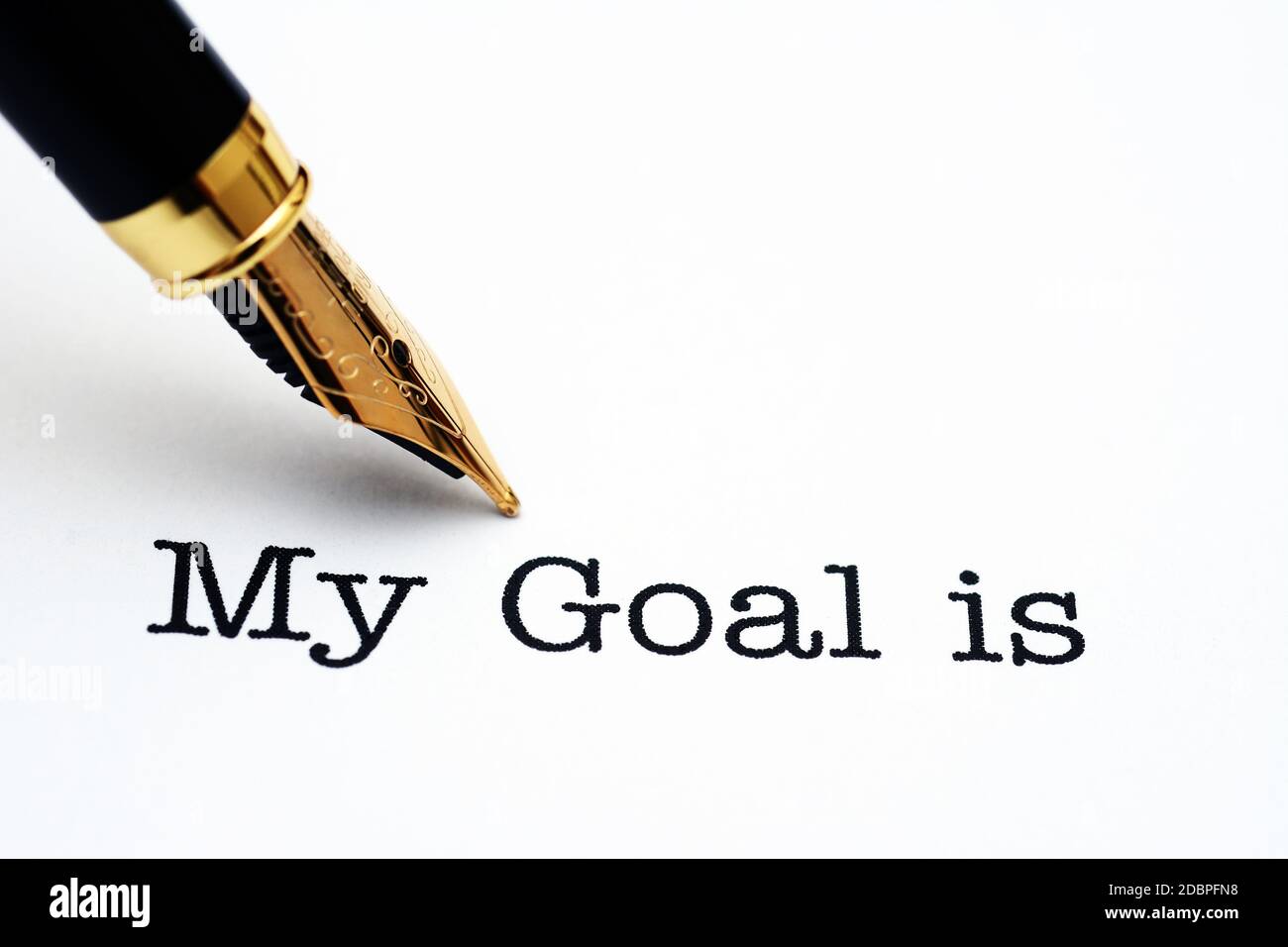 My goal is Stock Photo - Alamy
