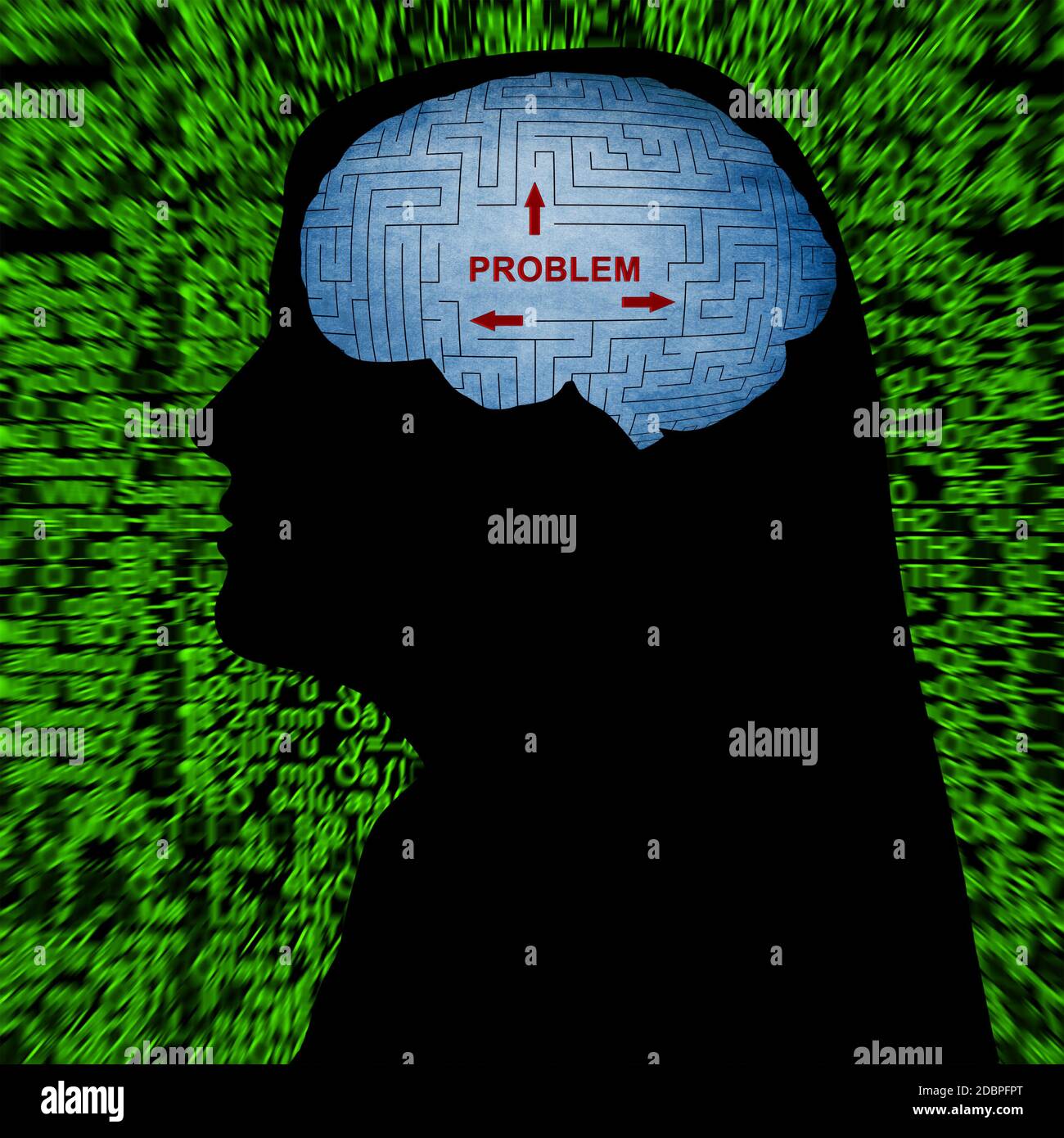 Problem in mind Stock Photo - Alamy