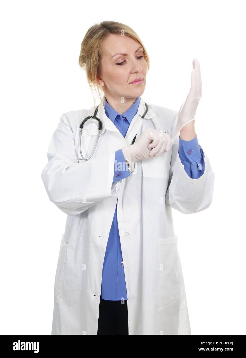 Female blond doctor Stock Photo - Alamy