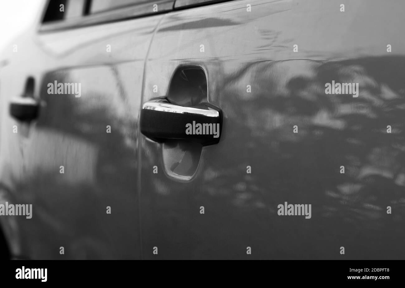 Closeup of the car handle Stock Photo - Alamy
