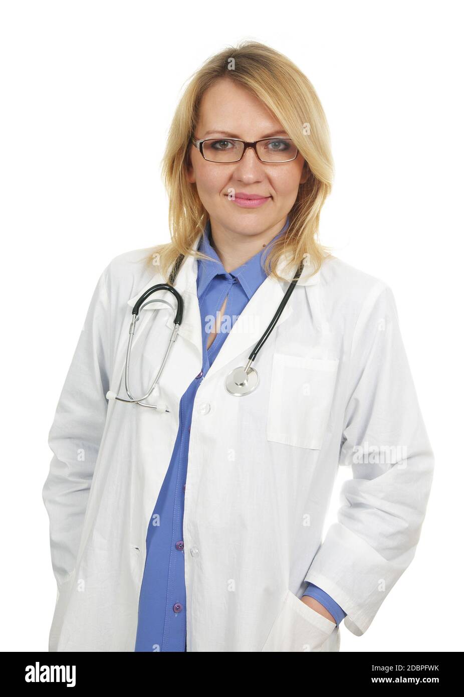Female blond doctor Stock Photo - Alamy