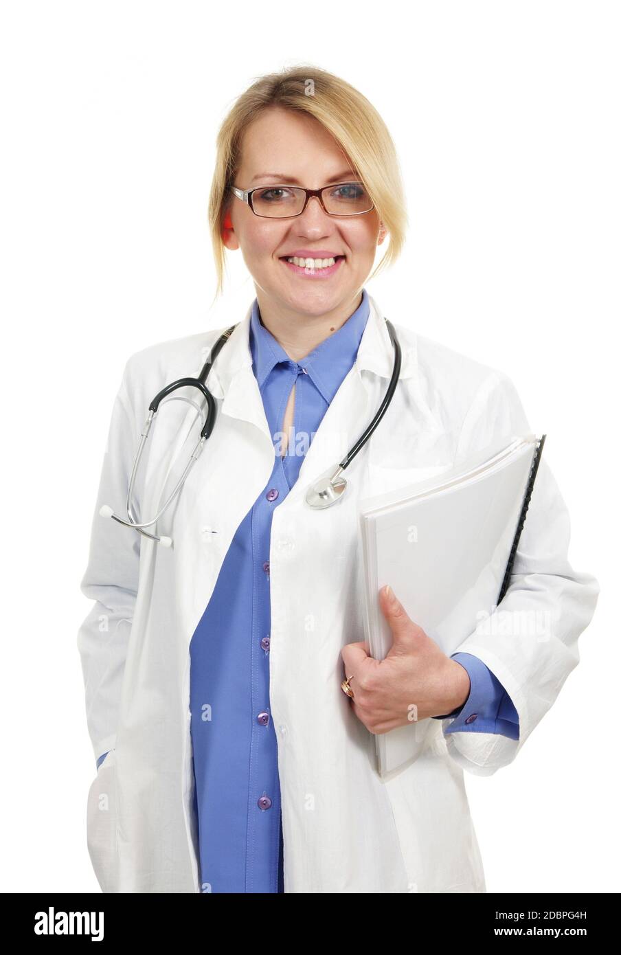 Female blond doctor Stock Photo - Alamy